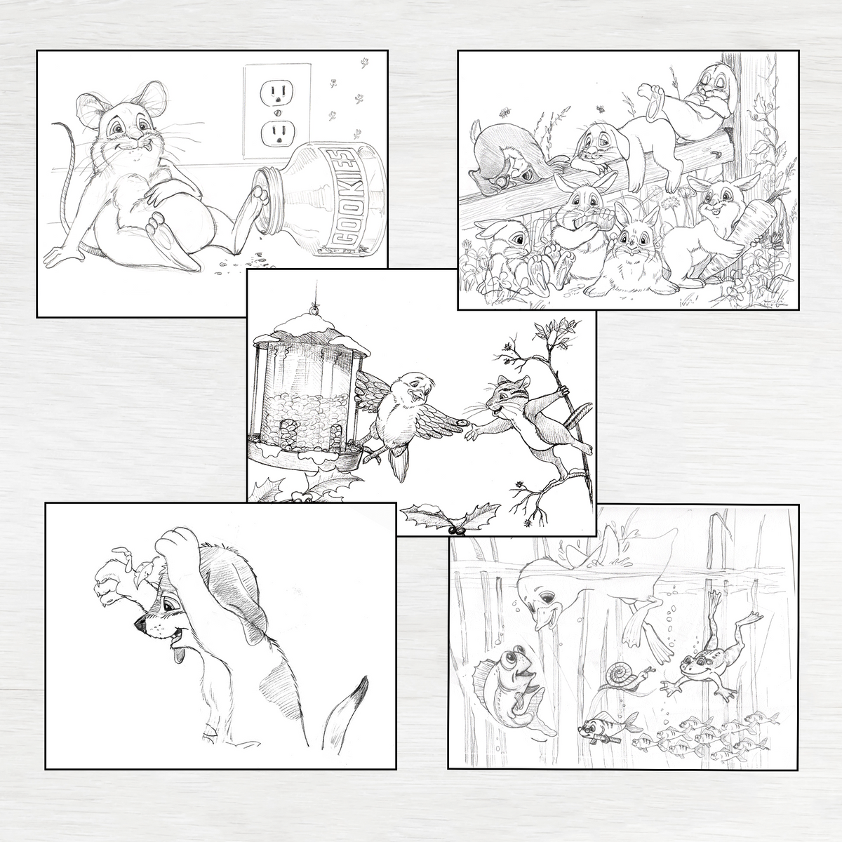 Tom Allen Sketchbook Coloring Sheets 25 Different Images – Friendly ...