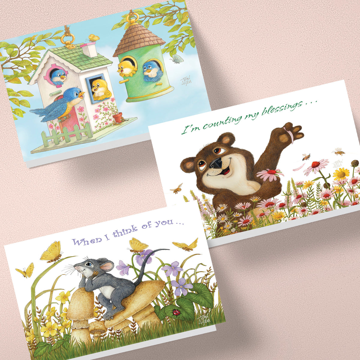 Friendly Kritters Greeting Note Cards - Set 2 – Friendly Inspirations ...